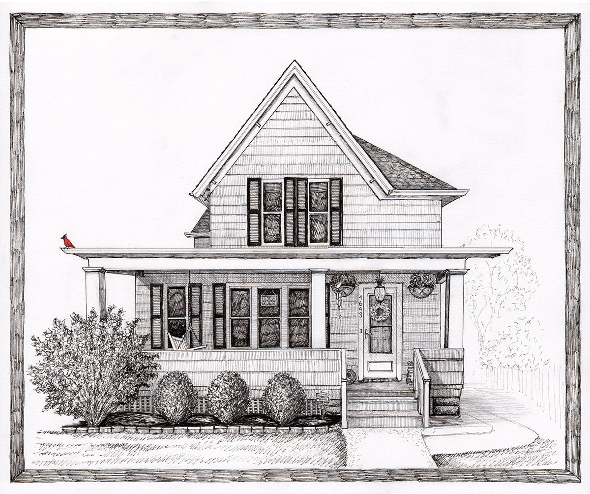 Portraits of the Home in Pen & Ink – Wonder City Studio
